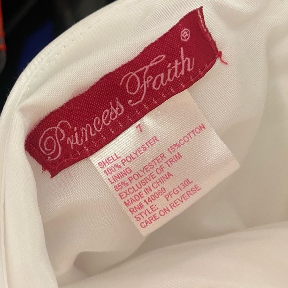 Princess Faith | Dresses | Princess Faith Girls White Size 7 White ...
